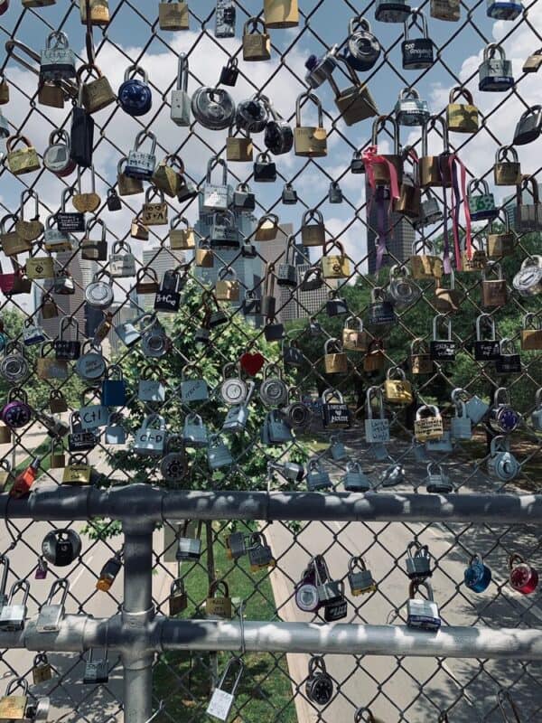 Love Lock Bridge - Romantic Spots Houston